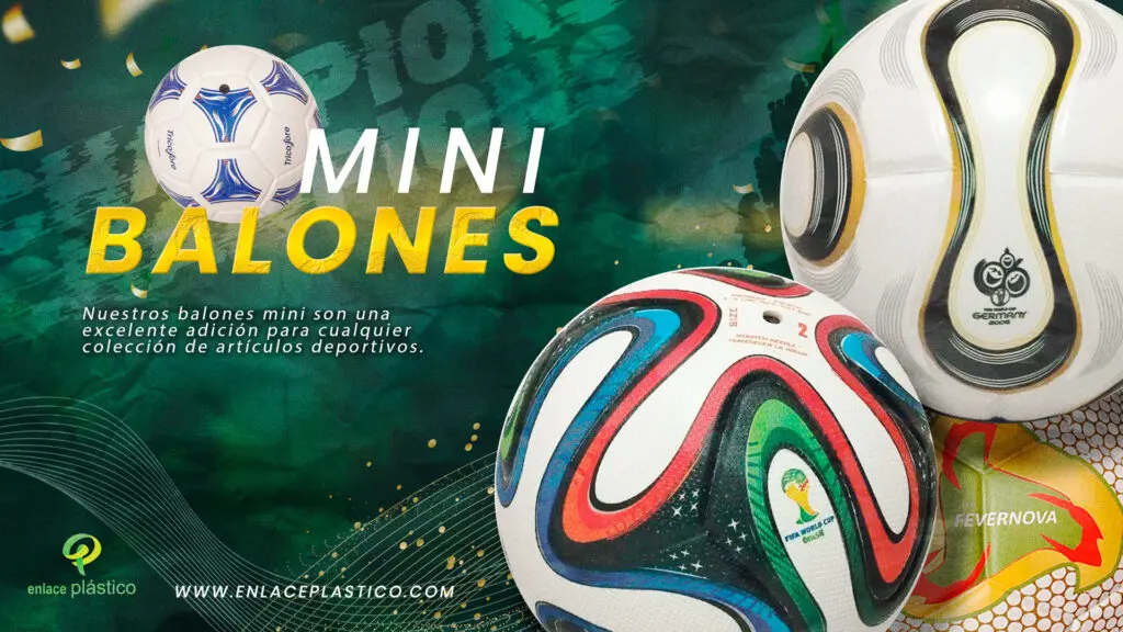 Mini balones de fútbol - Enlace Plastico